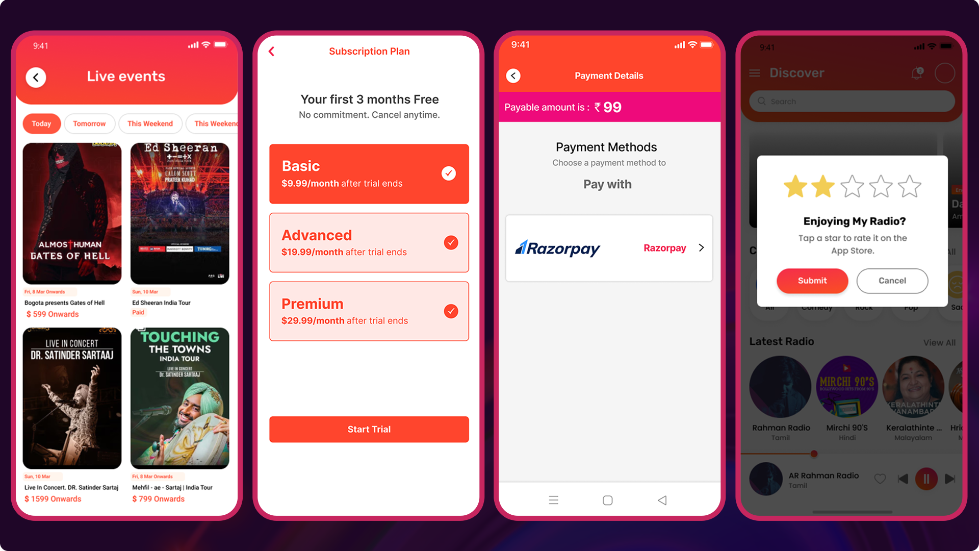 DTRadio - Online Radio, Podcasts & Live Events Flutter App (iOS - Android) with admin panel by ...